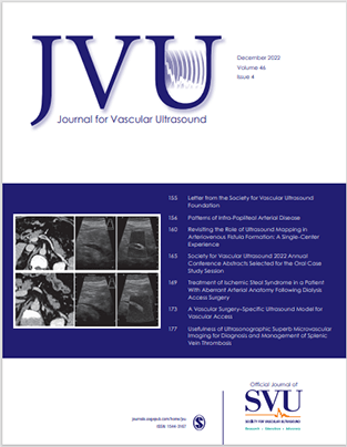 Journal for Vascular Ultrasound - Society for Vascular Ultrasound